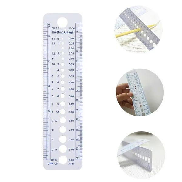 Sweater Needle Ruler Sweater Pin Ruler Home Yarns Stitch Tool Set ...