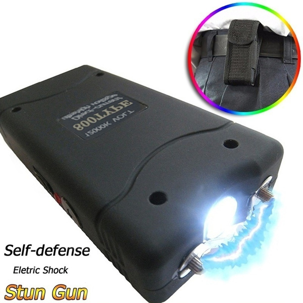 POLICE Mini Flashlight Stun Guns Defense Tasers LED Charging Tactical ...
