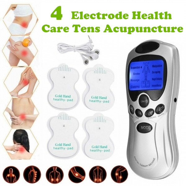 New 4 Electrode Therapy Massager Full Body Electric Machine Muscle ...