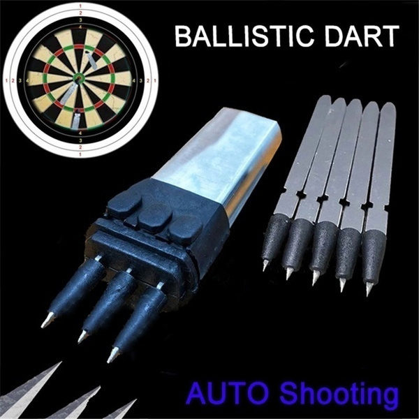 2020 New UPGRADED BALLISTIC DART AUTO SHOOTING GUN Steel Arrows Design ...