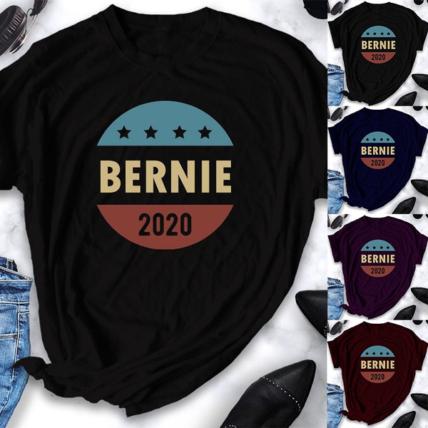 2020 Women's Fashion Short Sleeve Bernie Sanders 2020 Political T-Shirt ...