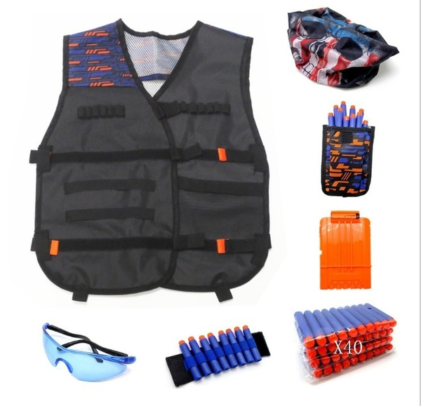Nerf Guns N-Strike Elite Children's Tactical Vest / Vest Kit, Includes ...