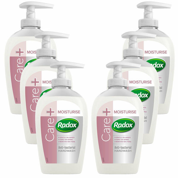 Radox Antibacterial Hand Wash, Care Plus Moisturise,6 Pack,250ml | Wish