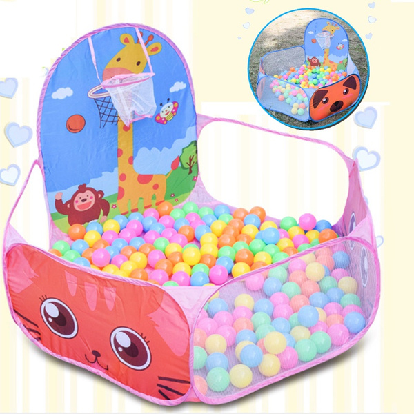 Children's Ocean Ball Pool Foldable Indoor Tent Game House Cartoon ...
