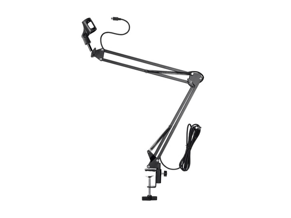 Monoprice Suspension Boom Scissor Broadcast Mic Stand With Integrated ...