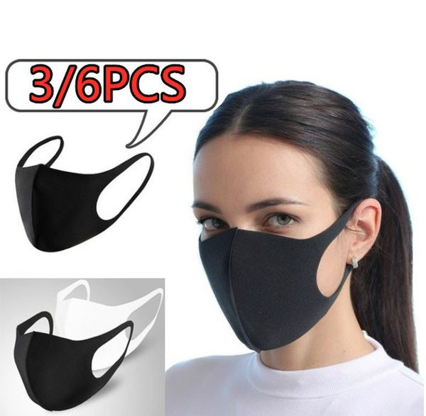 3/6 PCS Anti Flu and Saw Dust Masks Reusable Cotton Comfy Breathable ...