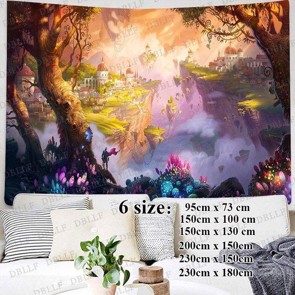 Fantasy Landscape Tapestry Great Fantasy Forest Landscape Tapestry ...