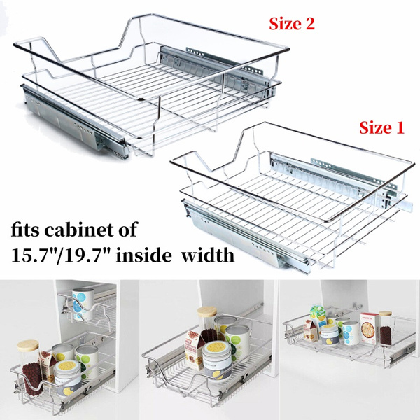 Kitchen Pull Out Basket Storage Drawer Cabinet Kitchen Basket Drawer | Wish