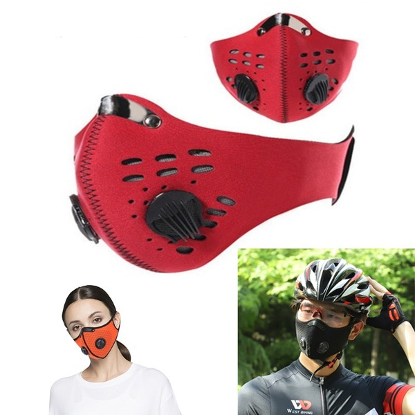 Sport Face Mask With Filter Activated Carbon PM 2.5 Anti-Pollution ...