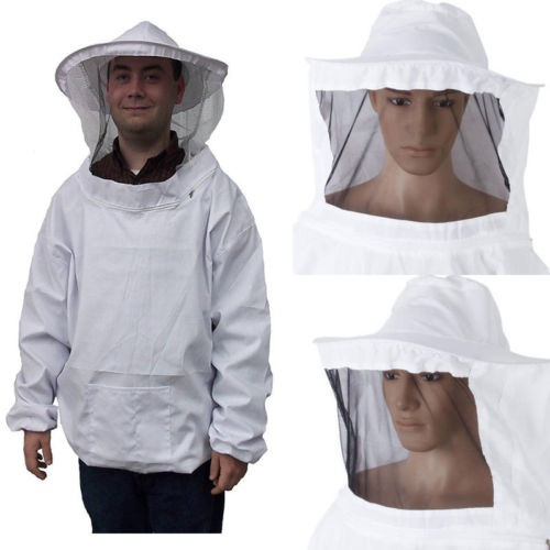 Protective Beekeeping Jacket Veil Smock Equipment Bee Protective ...