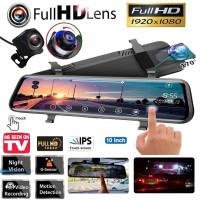 1080P Full HD Touch Screen Car DVR Vehicle Camera 10'' G-Sensor Car ...