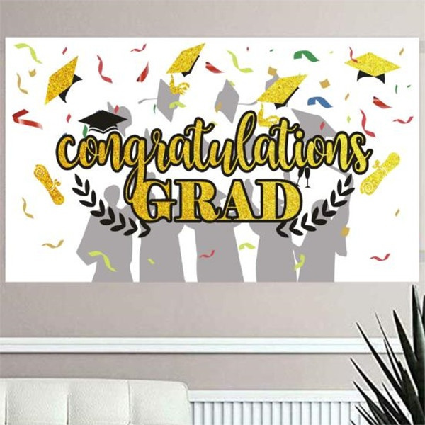1 Pc Party Photobooth Props Congrats Banner Creative Graduation Party ...