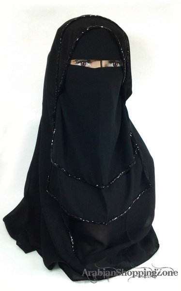 Niqab Hijab Burqa Islamic Face Veil Scarf Muslim Burka Model 2 | Wish