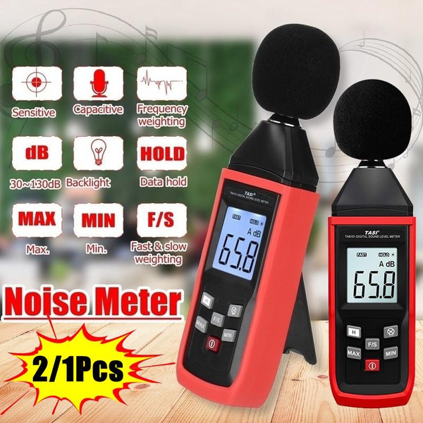1/2Pcs Decibel Meter 30-130dB LCD Digital Sound Level Meter Sound ...