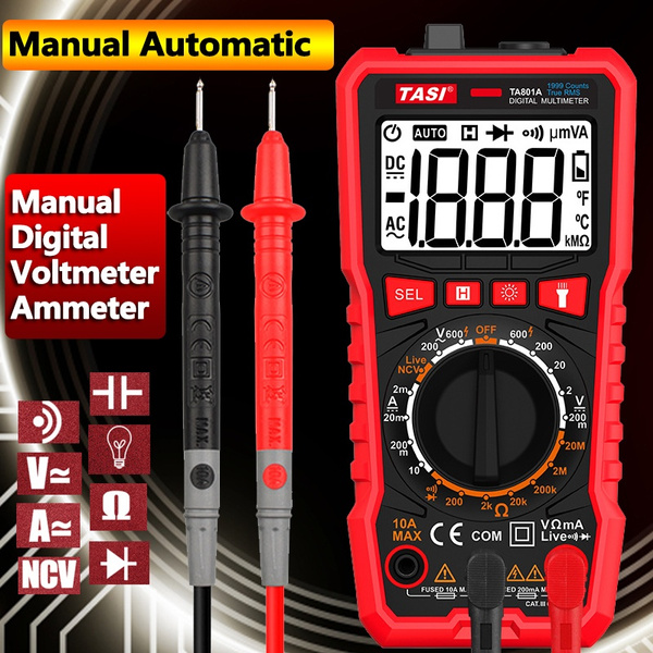 LCD 1999/5999/9999 Counts Digital Voltmeter Ammeter Multimeter Volt ...