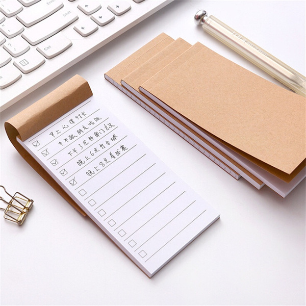 2pcs Pocket Kraft Paper Memo Pad Notepad Stationery Scrapbooking Memo ...