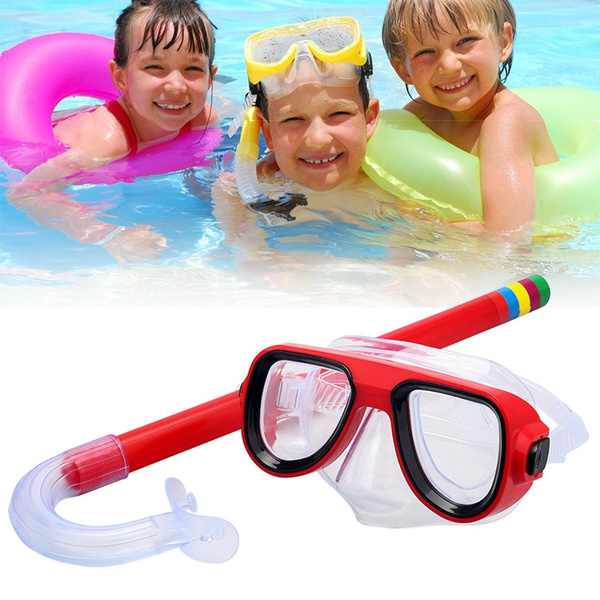 1 Set Kids Junior Swim Swimming Diving Goggles Glass Mask Underwater ...