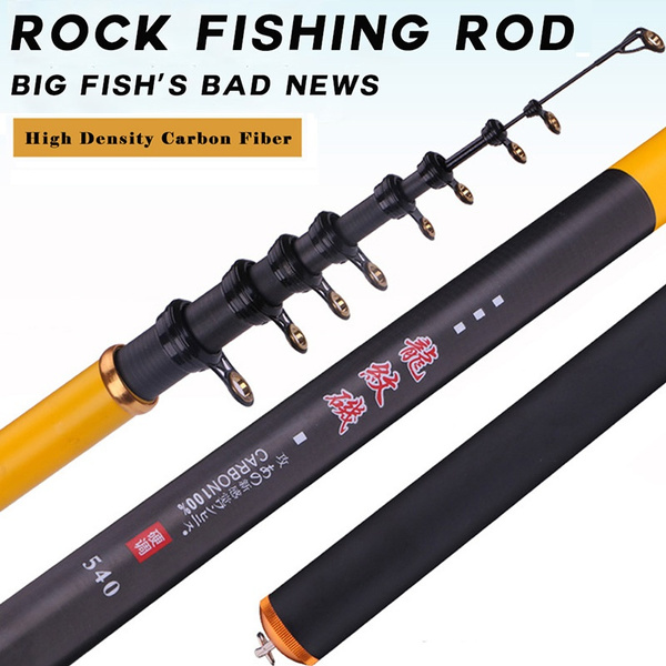 Ultra Light Carbon Feeder Fishing Telescopic Rock Fishing Rod Portable ...
