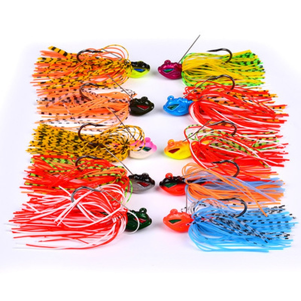 Emulational Whiskers Lead Head Lure 10 Colors Artificial Bait Lead ...