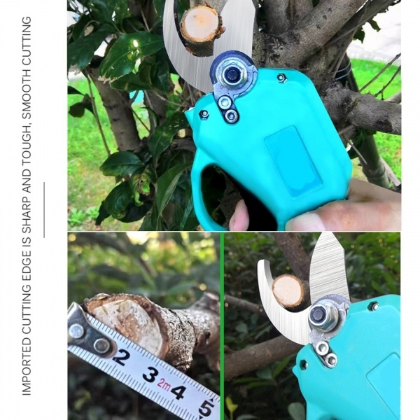Portable 21V Cordless Electric Branch Scissors Pruning Shear Pruner ...