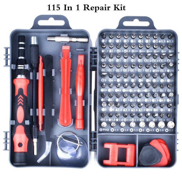 Screwdriver Set 115 In 1 Computer Repair Kit Electronic Tool Kit Mini ...
