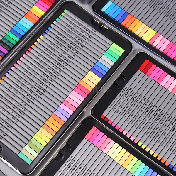 SKYGLORY Fineliner Color Pens 0.4mm Fine Tip Point Marker Pen Set Metal ...