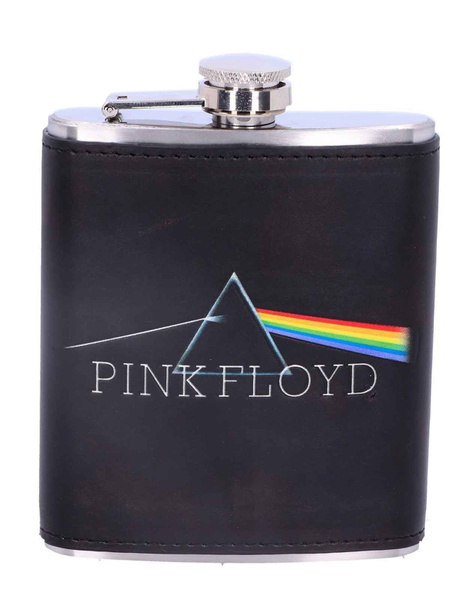 Pink Floyd Hip Flask Dark Side Of The Moon Band Logo new Official Black ...