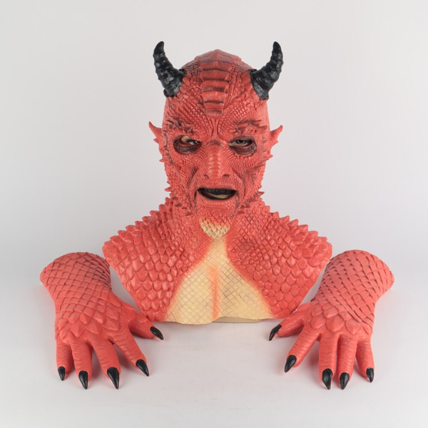 Game DIABLO 3 Boss Demon Belial Cosplay Prop Kids Adult Latex Mask ...