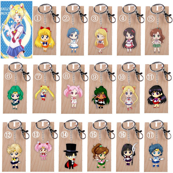 Sailor Moon Keychain Chiba Mamoru Chibiusa Mizuno Ami Hino Rei Kino ...