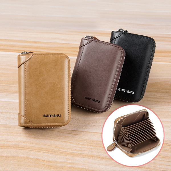 12 Card Slots VIP ID Bank Credit Card Holder Zipper Wallet Women and ...