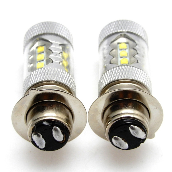 2x P15D COB LED Headlight Bulbs For Ya ma ha ATV Motorcycle | Wish