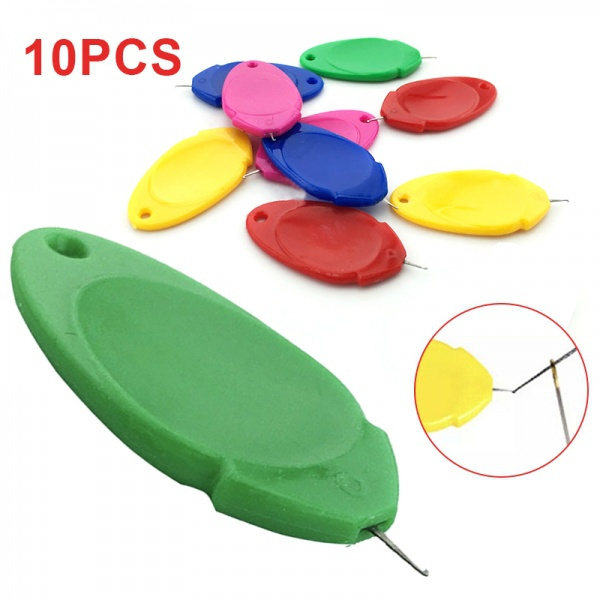 10Pcs/set Easy Needle Threader Neddlework Accessory Stitch Inserter ...