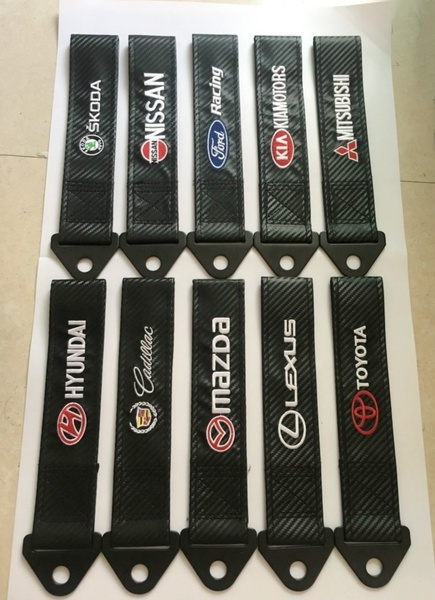 60 Kind Car Logo Emblem Badge Tow Strap, Racing Car Tow Strap, Tow ...