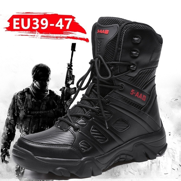 Plus Size 39-47 Military Boots for Men Combat Boots Water Proof Outdoor ...