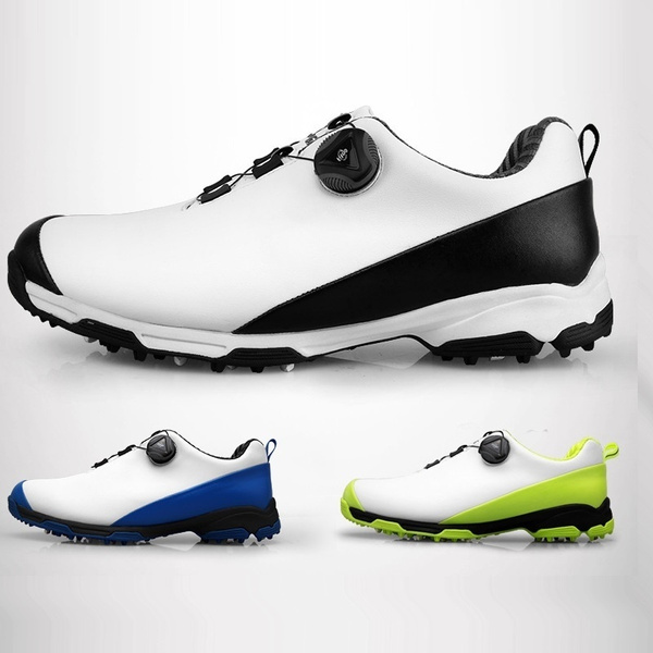 Golf Men's Sneakers Non-skid Spikes Rotating Buckled Running Shoes ...