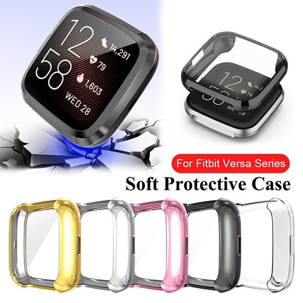 Soft TPU Case for Versa 2 Smart Watch Case Cover Full Screen Protector ...