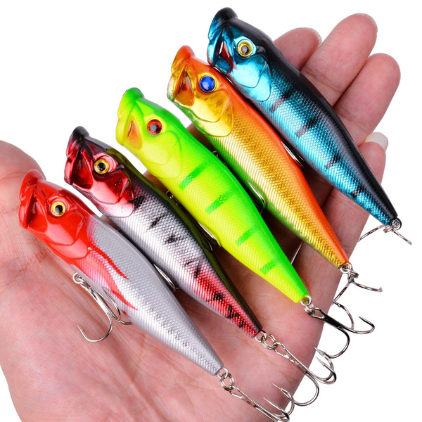 1pcs Isca Artificial Popper Lure Fishing Tackle Hard Bait Top Water ...