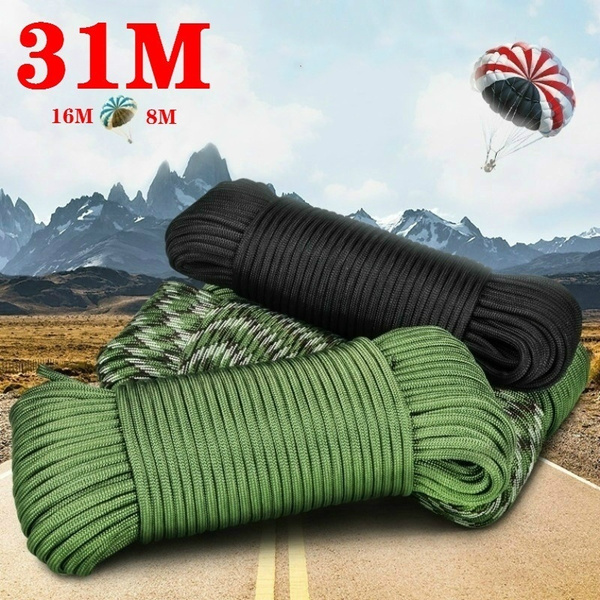 31M 16M 8M Strong 550 Cord Catch Rope Mountaineering Outdoor Auxiliary ...