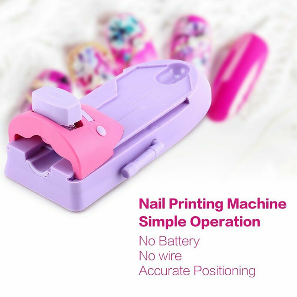 3D Decorating Nail Art Decoration Stamping Printing Machine Manicure ...