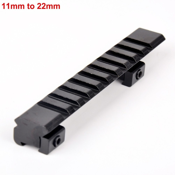 11mm to 20mm Picatinny Weaver Rail Adapter 10 slots & 124 mm Length ...