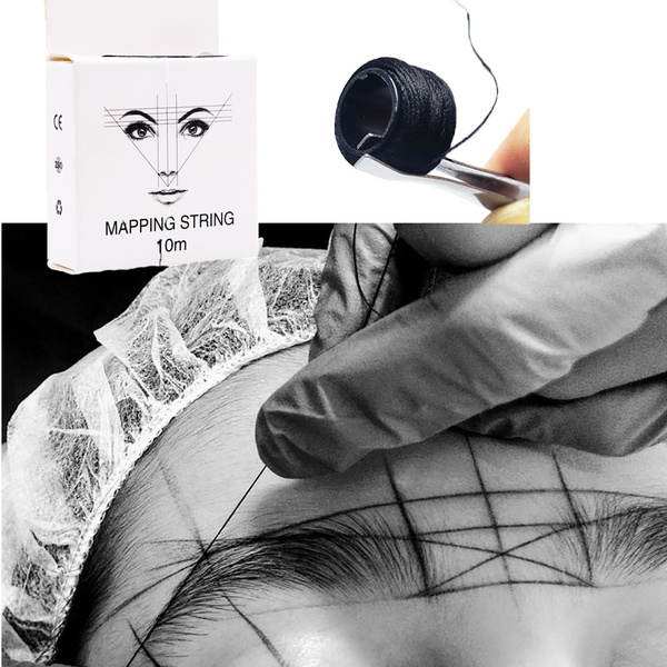 1PC 10m Eyebrow Positioning Dyeing Liner Microblading Mapping String ...
