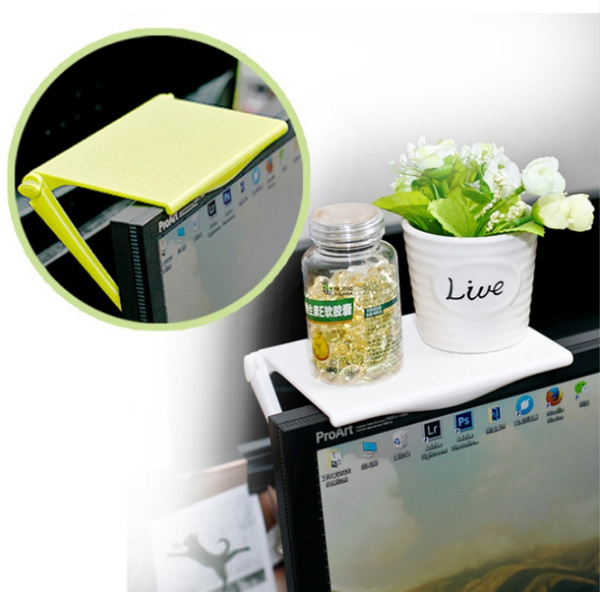 Computer Monitor Riser Desktop Stand ABS TV Rack Display Shelf Storage ...