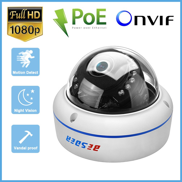 POE 48V/ DC 12V HD 720P 1080P Home Security IP Camera CCTV Vandal-proof ...