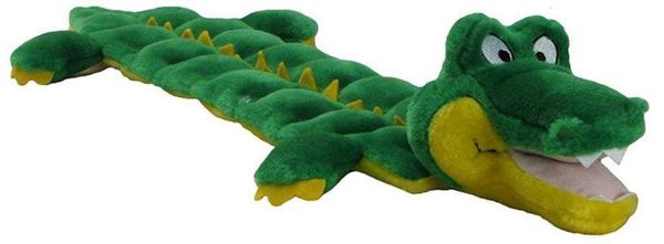 Squeaky Dog Toy – Interactive Cuddly Gator Soft Toy for Dogs - Tough ...