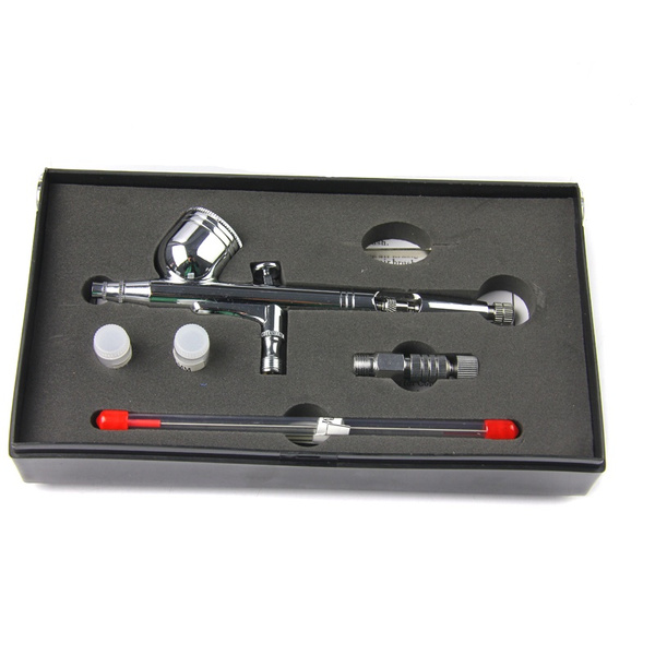 Dual-action Gravity Feed Airbrush Pen Set for Model Making, Cake ...