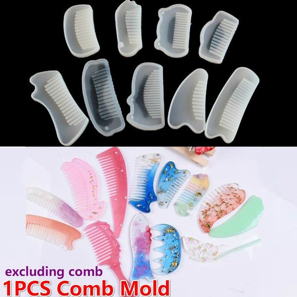 Jewelry Making & Beading Cute Rabbit head comb Epoxy Silicone Cat Comb ...