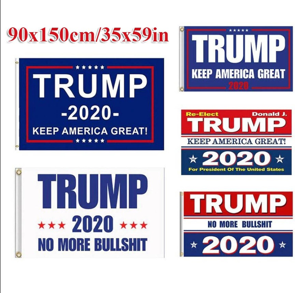 22 Styles Trump 2020 Flag 3x5ft Double Sided Printed Donald Trump Flag