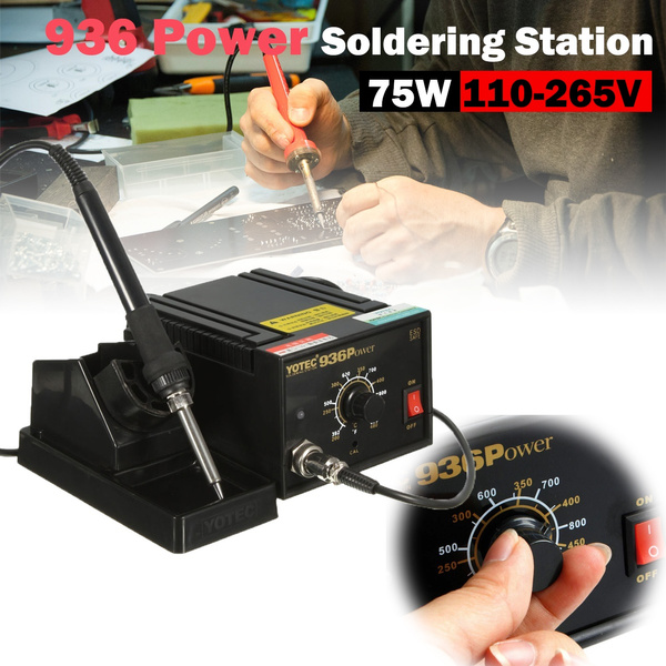 6pcs/set 100-265V 936 Power Electric Soldering Station SMD Rework ...