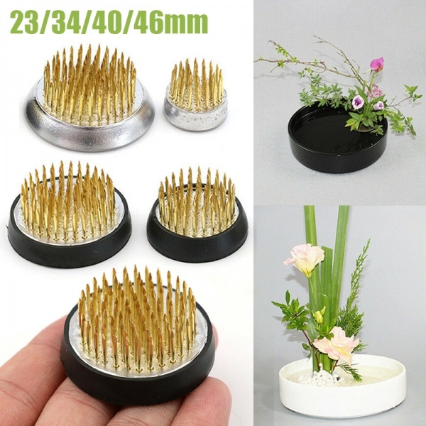 Fashion Round Ikebana Kenzan Flower Frog with Gasket Art Fixed Arranging Tool | Wish