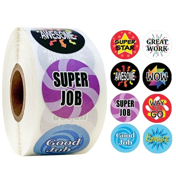 500 Pieces Reward Stickers Hilarious Motivational Positive Teacher ...